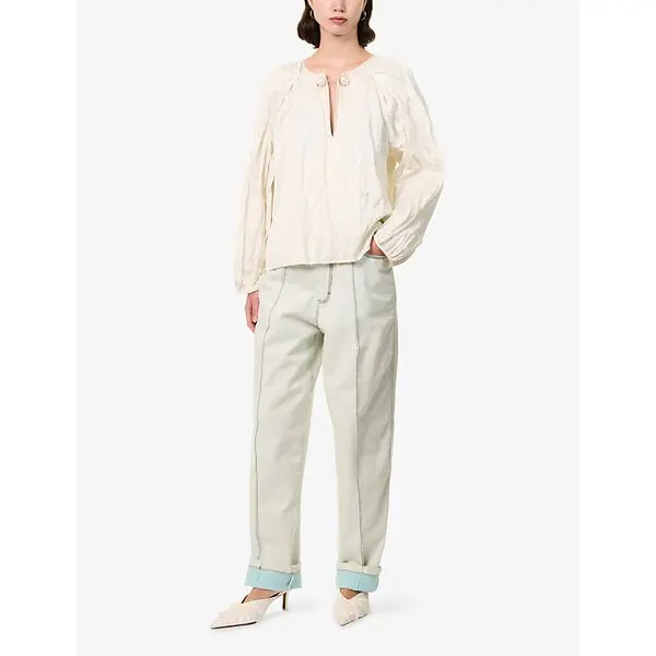 NACKIYE Nackiyé Borrowed Panelled Denim Jeans