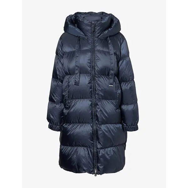Max Mara Oversized Padded Long Shell Jacket - Midnightblue