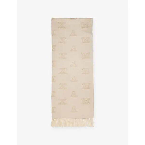 Max Mara Monogram-print Cashmere Stole