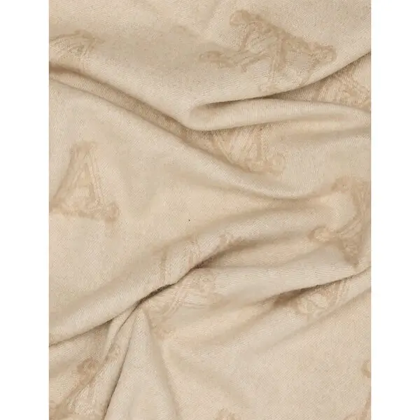 Max Mara Monogram-print Cashmere Stole