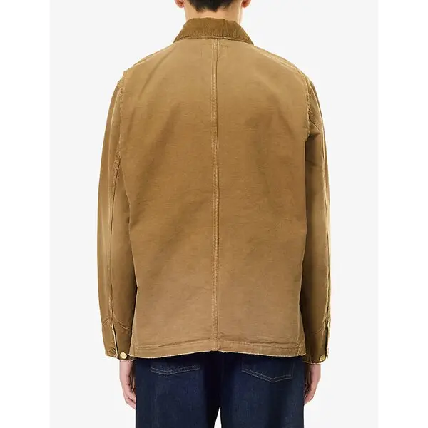 Carhartt Work In Progress Chore Jacket With Corduroy Collar