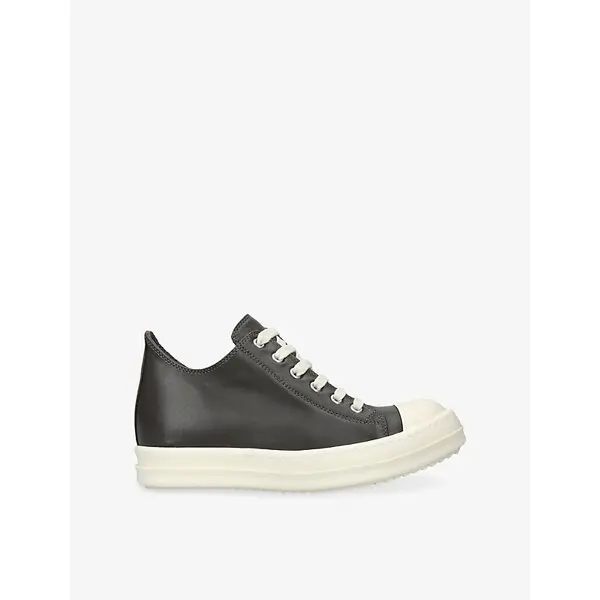 Rick Owens Low Sneaks Leather Trainers - Brown/oth
