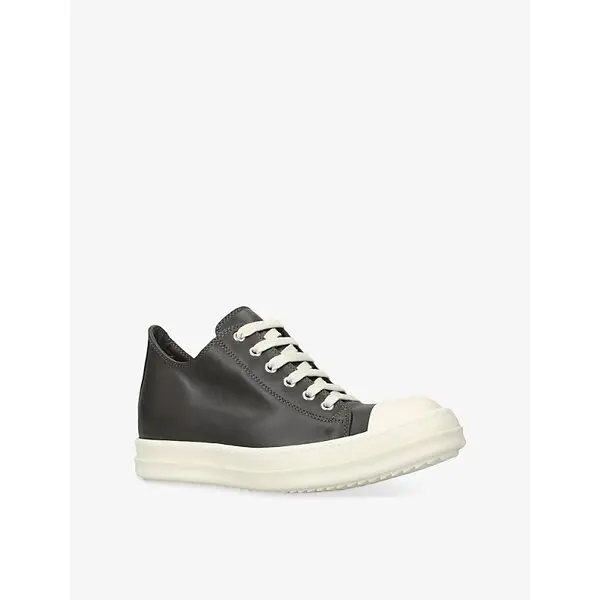 Rick Owens Low Sneaks Leather Trainers