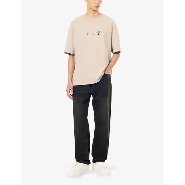 Off-White Spices Arrow Brand-print Cotton T-shirt