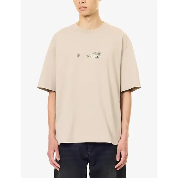 Off-White Spices Arrow Brand-print Cotton T-shirt