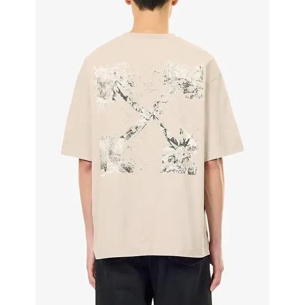 Off-White Spices Arrow Brand-print Cotton T-shirt