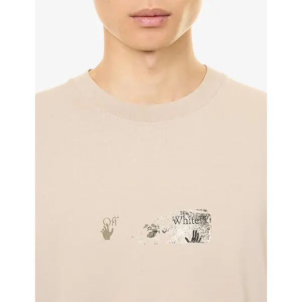 Off-White Spices Arrow Brand-print Cotton T-shirt