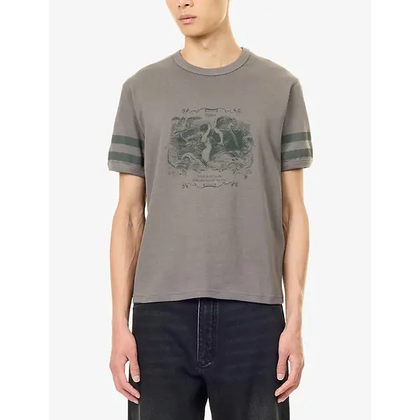 PALMES Mermaid Graphic-print Cotton T-shirt