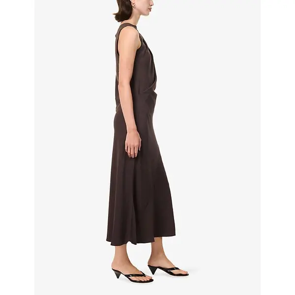Theory Crepe Woven Maxi Dress