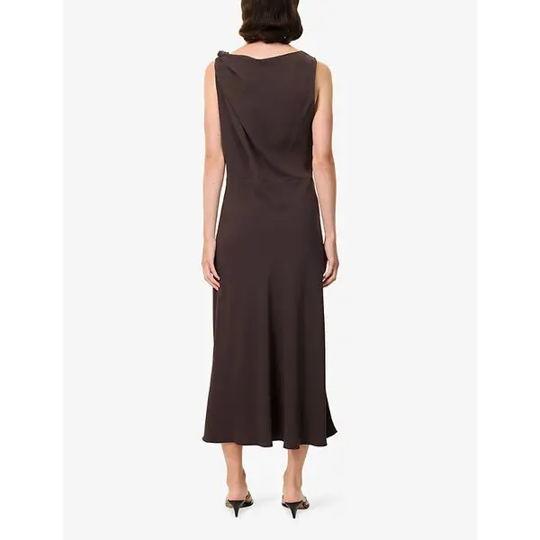 Theory Crepe Woven Maxi Dress