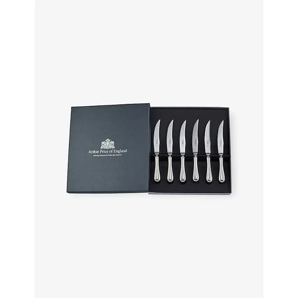 ARTHUR PRICE Britannia 6-piece Silver-plated Steak Knife Set