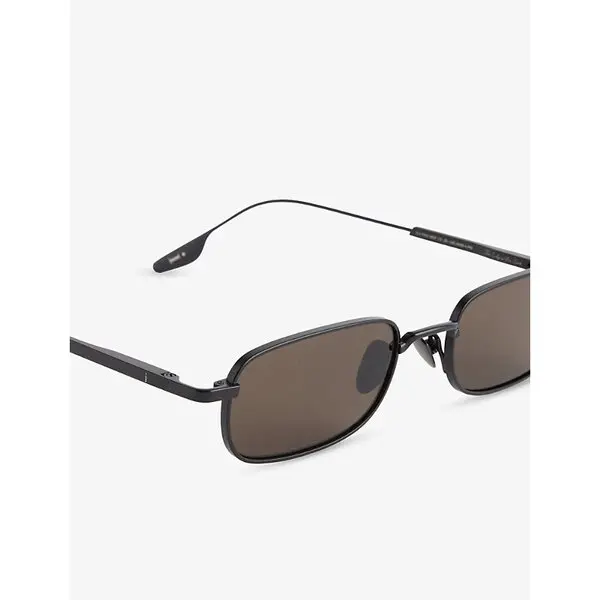 WEARI Vintage Rectangle-frame Titanium Sunglasses