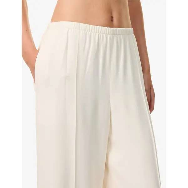 Theory Pintuck Wide Leg Trousers