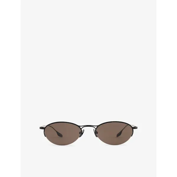 WEARI Mode Oval-frame Titanium Sunglasses