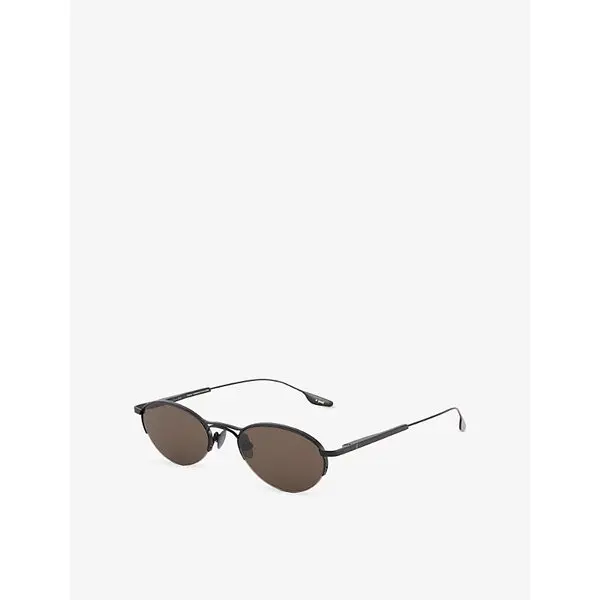 WEARI Mode Oval-frame Titanium Sunglasses