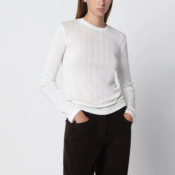 THE ROW Dantea Long-sleeve Cotton T-shirt