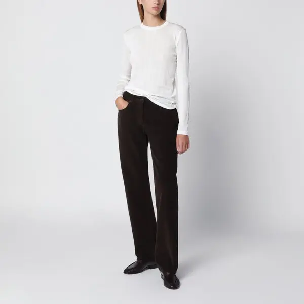 THE ROW Dantea Long-sleeve Cotton T-shirt