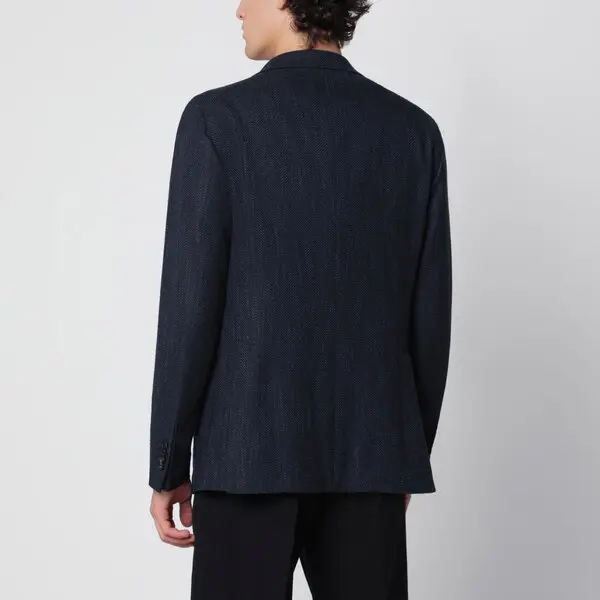 Tagliatore Single-breasted Jacket With A Herringbone Pattern