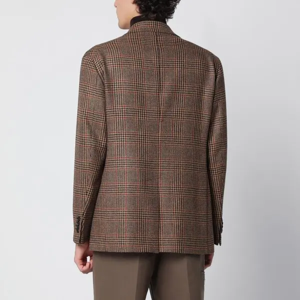 Tagliatore Single-breasted Jacket With A Prince Of Wales Check Pattern