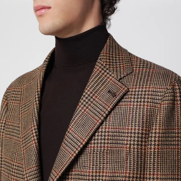 Tagliatore Single-breasted Jacket With A Prince Of Wales Check Pattern