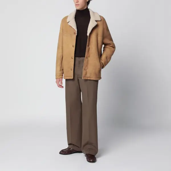 SALVATORE SANTORO Leather Shearling Jacket