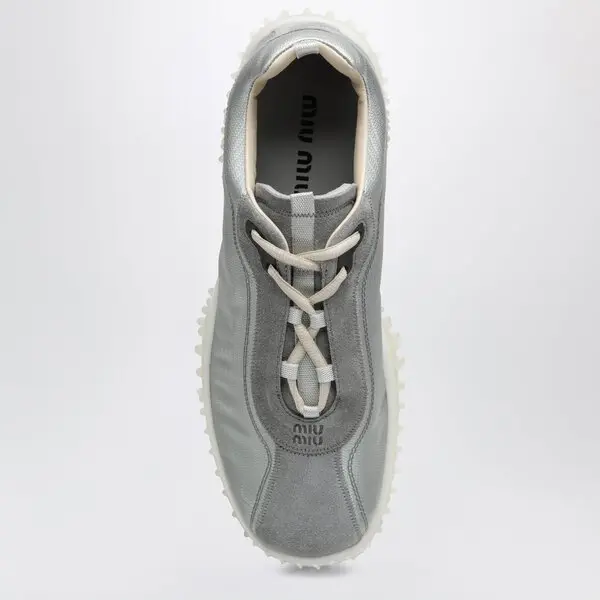 Miu Miu Cloud- Bubble Trainers In Technical Fabric And Suede