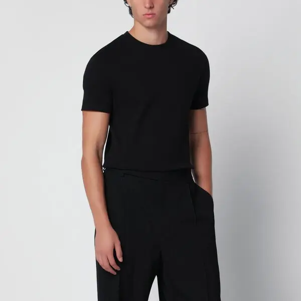 Saint Laurent Cassandre T-shirt In Cotton - Black