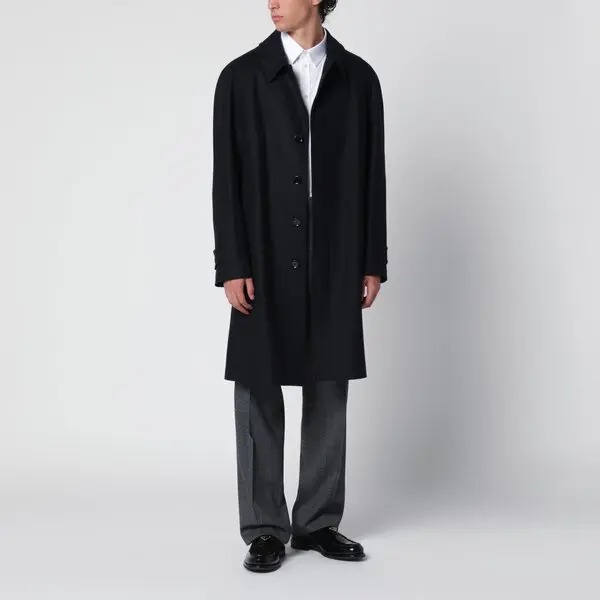 LARDINI Single-breasted Coat In Wool And Cashmere