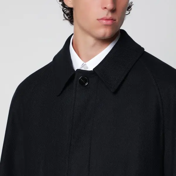 LARDINI Single-breasted Coat In Wool And Cashmere