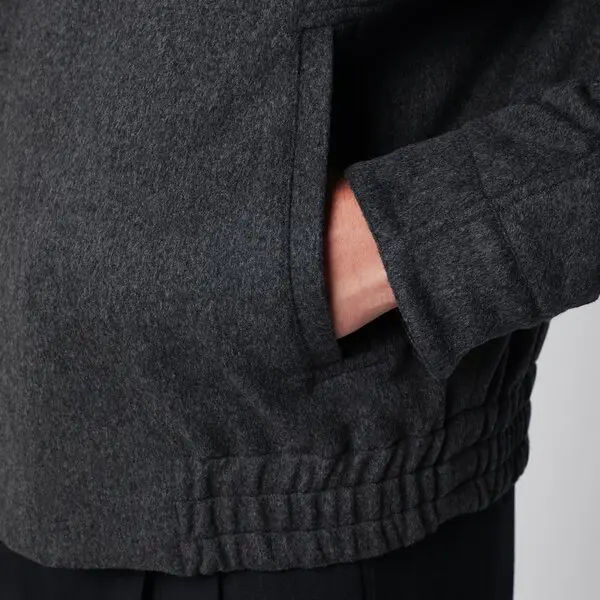 LARDINI Zip-up Jacket In Wool