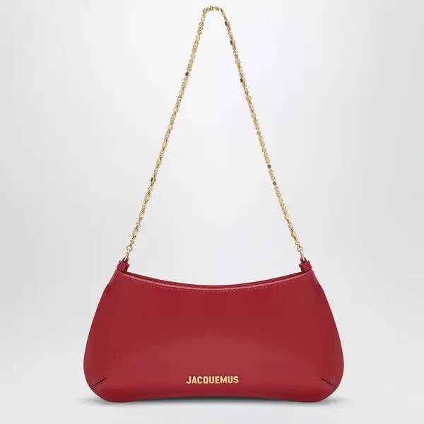 Jacquemus Le Bisou Chaine Patent Leather Bag - Red