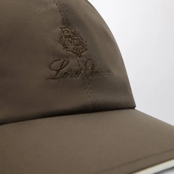 Loro Piana Baseball Cap Sequoia Ivory In Polyamide