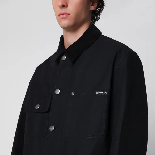 Prada Jacket With Corduroy Collar