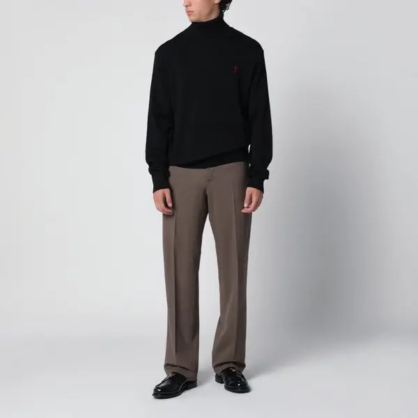AMI Paris De Coeur High Neck Sweater