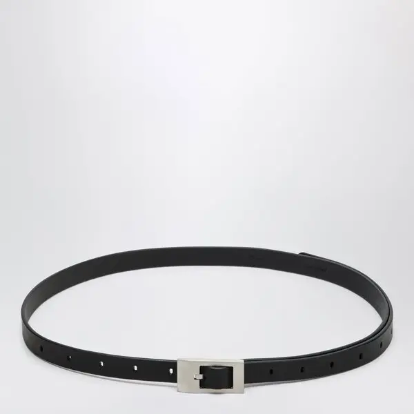 Rick Owens Tower Mini Stooges Leather Belt - Black