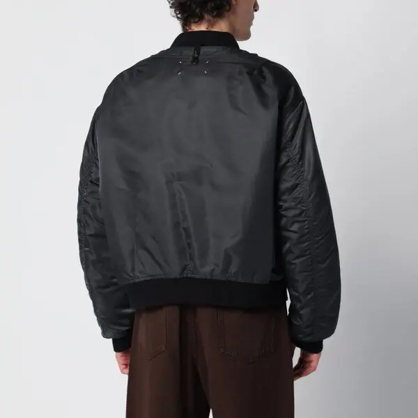 MAISON MARGIELA Dark Reversible Bomber In Nylon