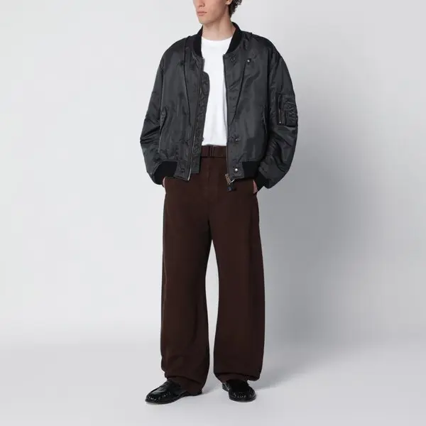 MAISON MARGIELA Dark Reversible Bomber In Nylon