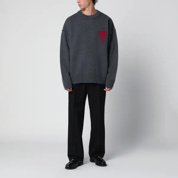 AMI Paris Dark De Coeur Sweater