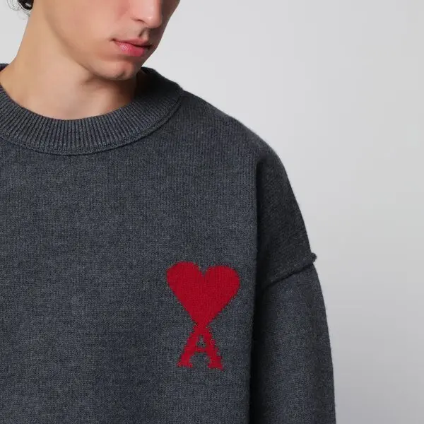 AMI Paris Dark De Coeur Sweater