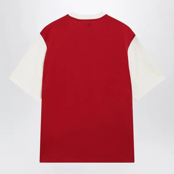 AMI Paris Ruby T-shirt With Logo Embroidery - Red