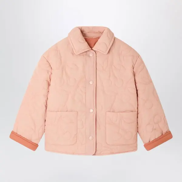 Bonpoint Reversible Quilted Molly Jacket With Cherries