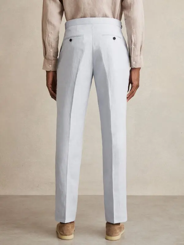 REISS Tailored-fit Linen Trousers