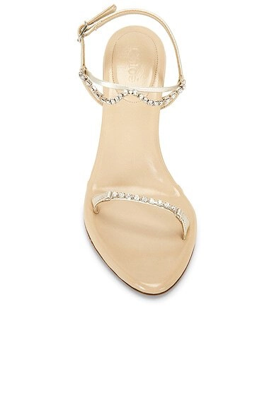 Chloé Zia Sandal With Strass Embellishment