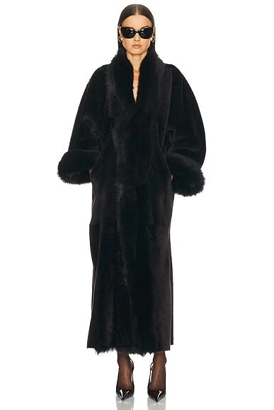 Nour Hammour Sima Grand Shearling Coat