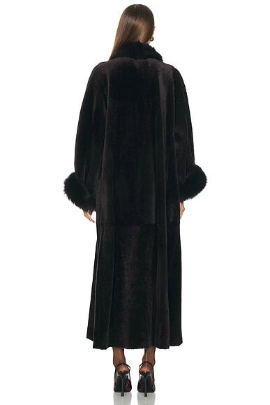 Nour Hammour Sima Grand Shearling Coat