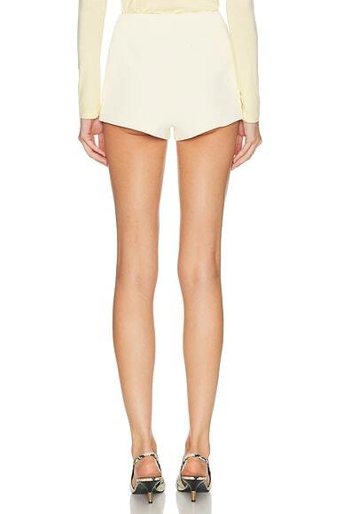 EAVES Naftali Polished Crepe Mini Short