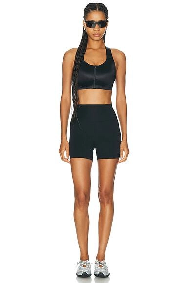 NIKESKIMS Shine Racerback Zip Front Bra