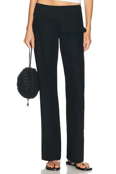 ST. AGNI Belt Detail Pant - Black