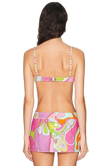 Emilio Pucci Cotton Eponge Underwire Bikini Top