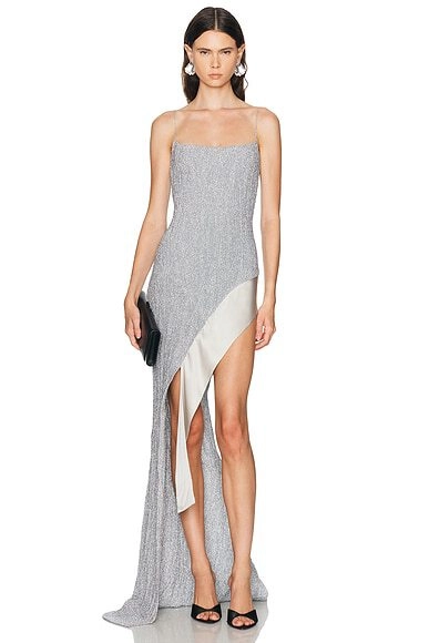 Burc Akyol Mila Lurex Gown
